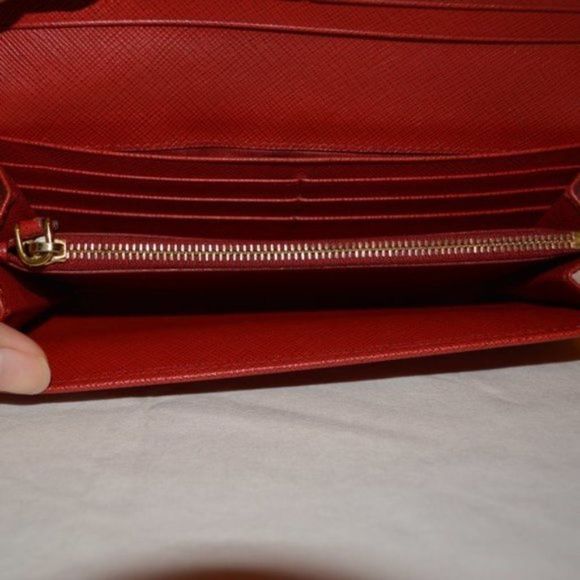 Prada | Bags | Prada Silver Logo Plaque Fold | Poshmark